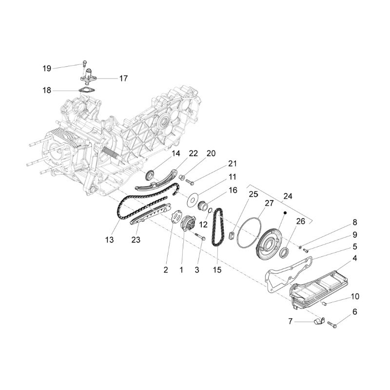 Jual Ring Washer Penahan Rantai Pompa Oli / Keteng Vespa 3v Iget ...