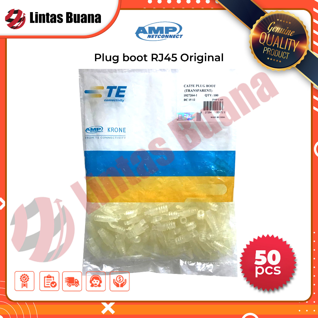 Jual Plug boot RJ45 AMP Original CAT6 50 pcs | Shopee Indonesia