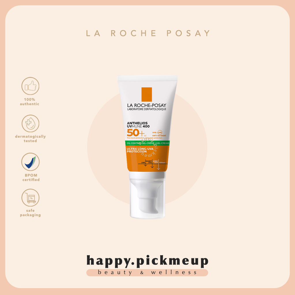 Jual [BPOM] La Roche LRP - Anthelios UV Mune Gel / Dry Touch SPF 50+ PA ...