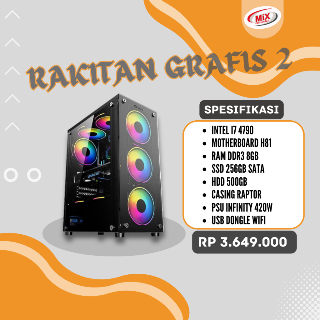 Jual Paket PC Desain Komputer Rakitan 1 set Lengkap - Core i7 4790 SSD ...