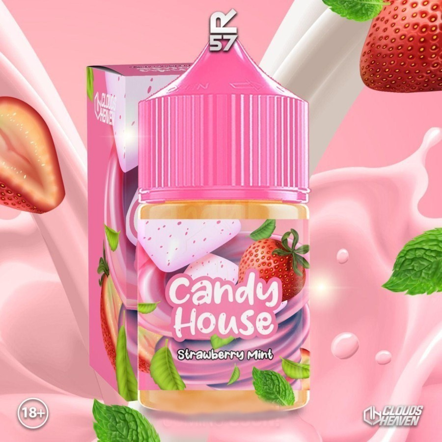 Jual LIQUID CANDY HOUSE V2 STRAWBERRY MINT 60ML | Shopee Indonesia