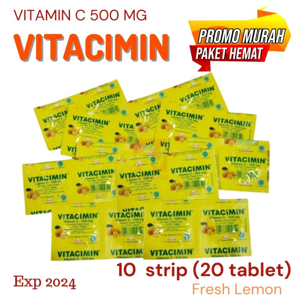Jual VITACIMIN 1 BOX ISI 20 PCS VITACIMIN FAMILY PACK VITACIMIN LEMON ...