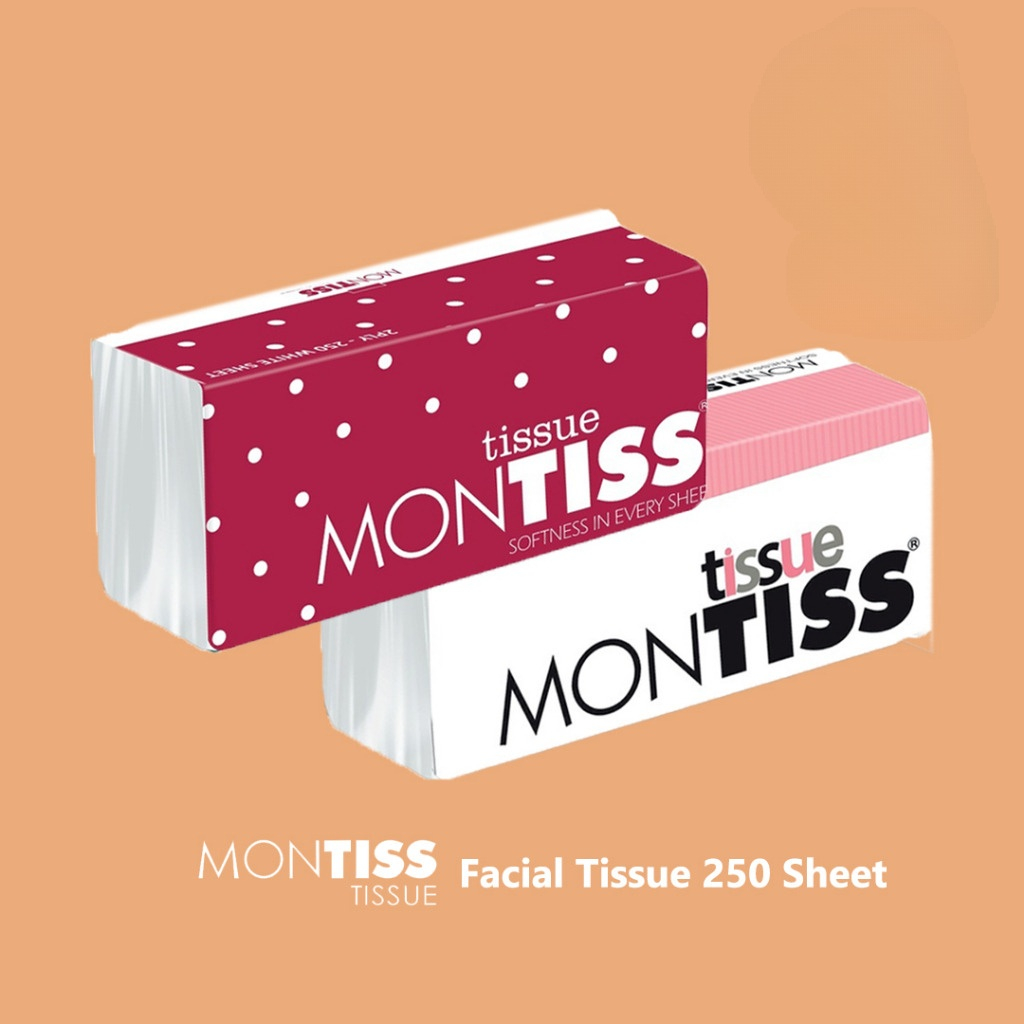Jual Montiss Facial Tissue 250 Sheets [ 4 PACK] | Shopee Indonesia