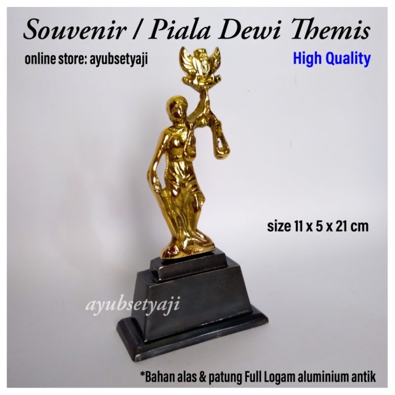 Jual Souvenir Piala Patung Dewi Themis simbol keadilan lambang souvenir ...