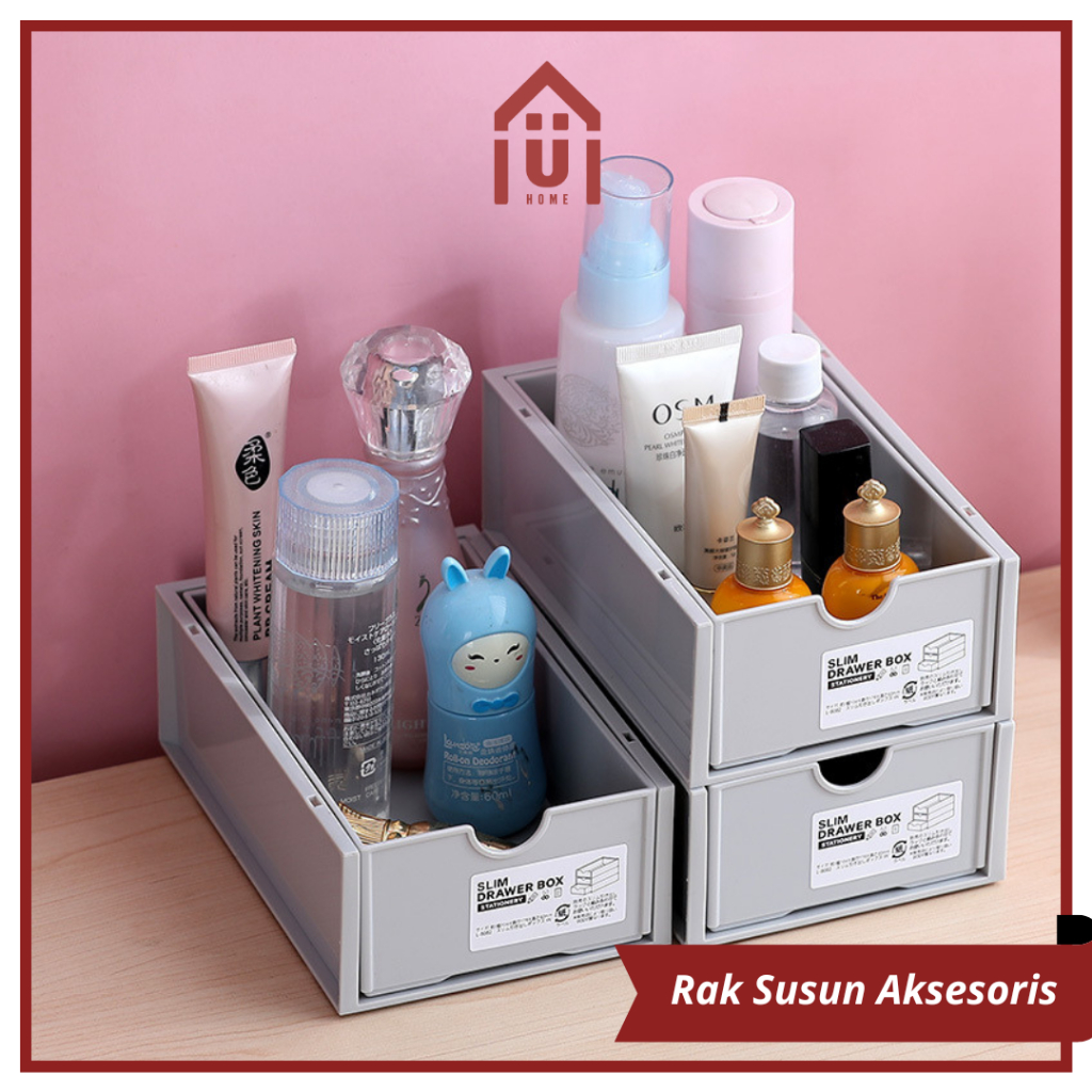 Jual UNISO - RAK SUSUN ALAT TULIS SLIM DRAWER BOX STATIONARY ESTETIK ...