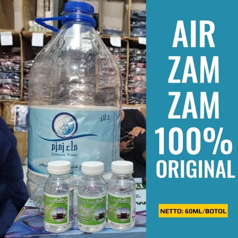 Jual Air Zam-Zam Original Kemasan Botol 60 Ml - 100% Jaminan Original ...