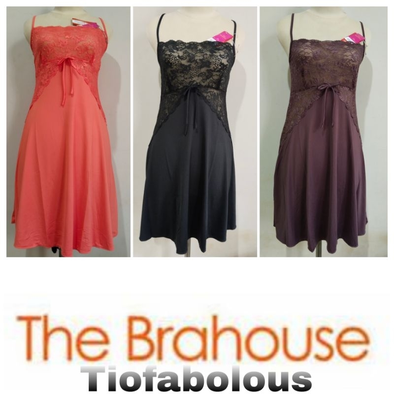 Jual The Brahouse Lingerie Baju Tidur Sexy Dress Terusan TFBLGR04 ...