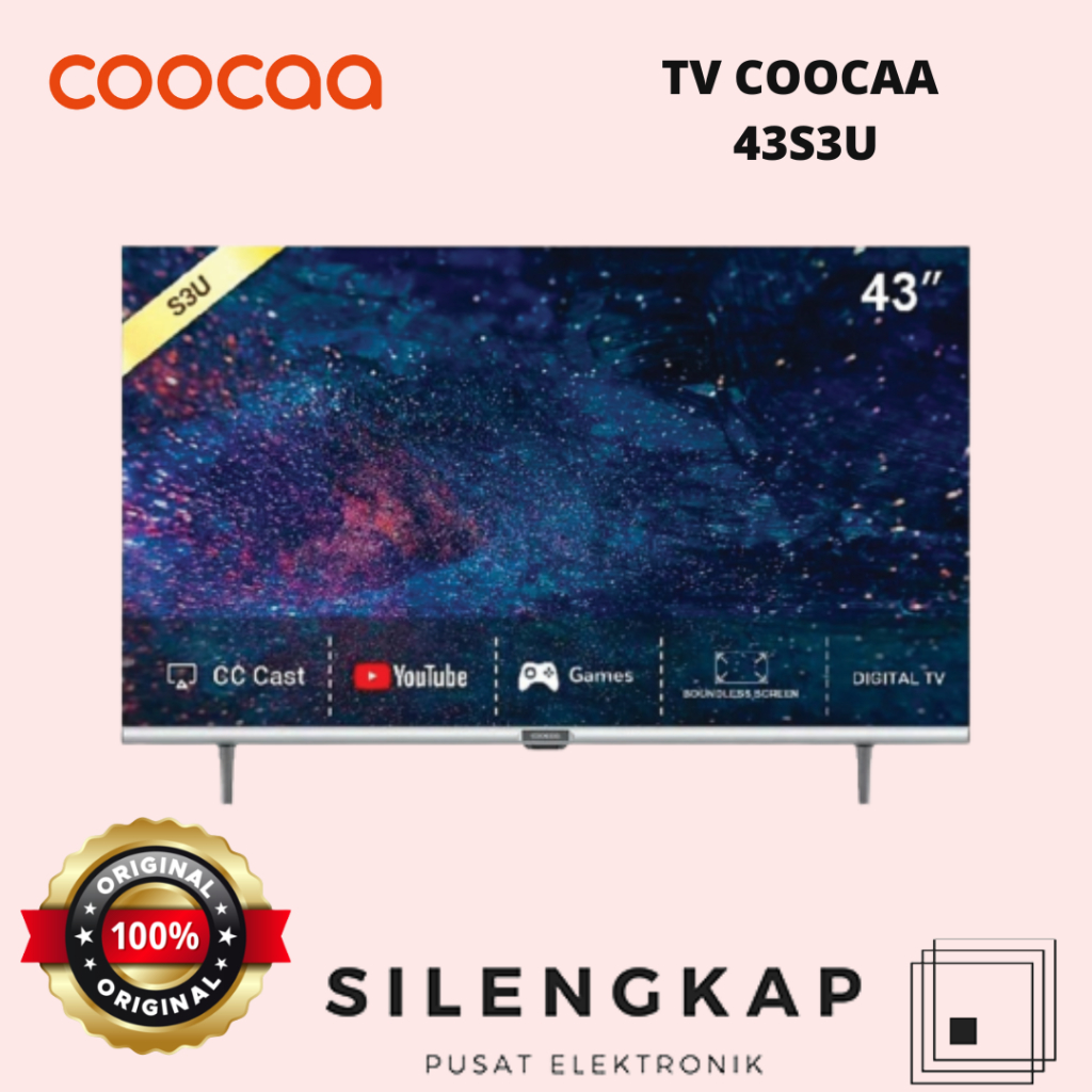Jual TV LED 43 INCH COOCA 43S3U SMART TV | Shopee Indonesia