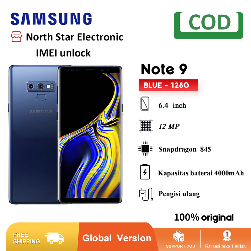 Jual SAMSUNG GALAXY NOTE 9 RAM 6GB 128GB SEKEN MULUS | Shopee Indonesia