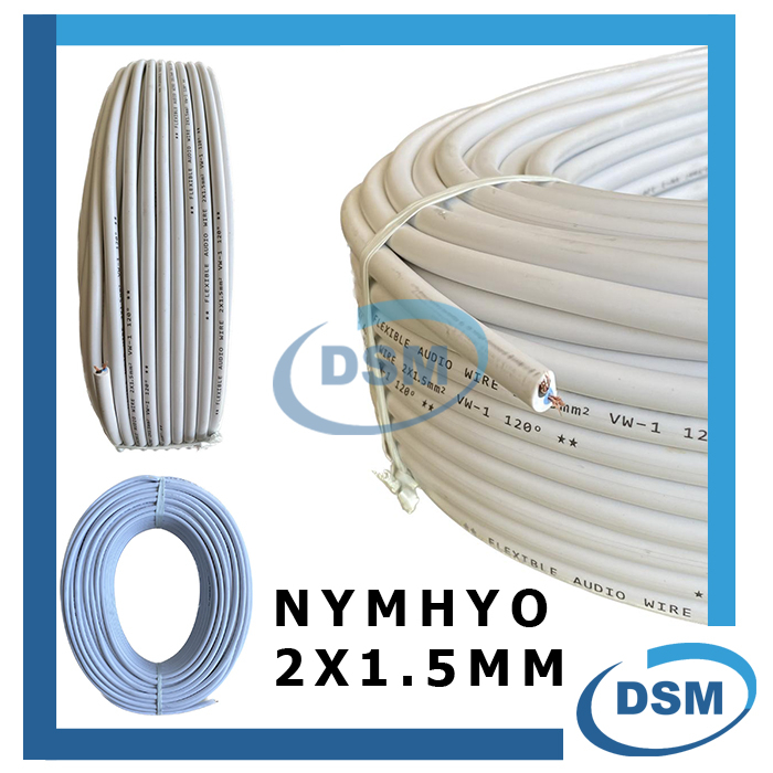 Jual KABEL LISTRIK PUTIH NYMHY 2 x 1.5MM 2x1.5 ISI 2 NYMHYO 1.5 PER ...