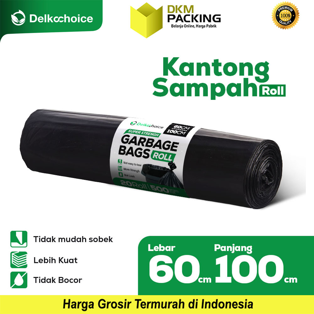 Jual KANTONG HITAM PLASTIK SAMPAH TEBAL JUMBO Trash Bag PREMIUM SATUAN | Shopee Indonesia