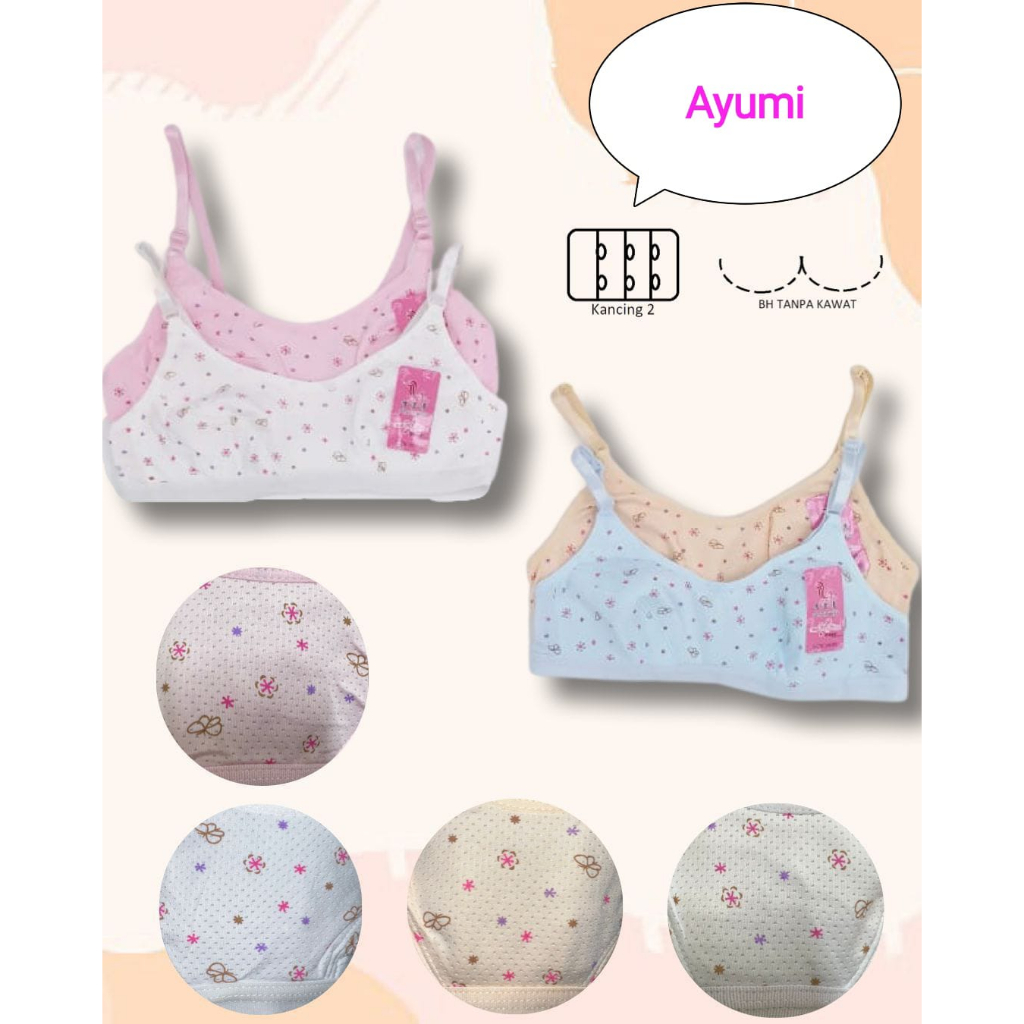 Jual Bra BH Fashion Remaja | Bra Pelajar BH Busa Tipis Tanpa Kawat Push ...