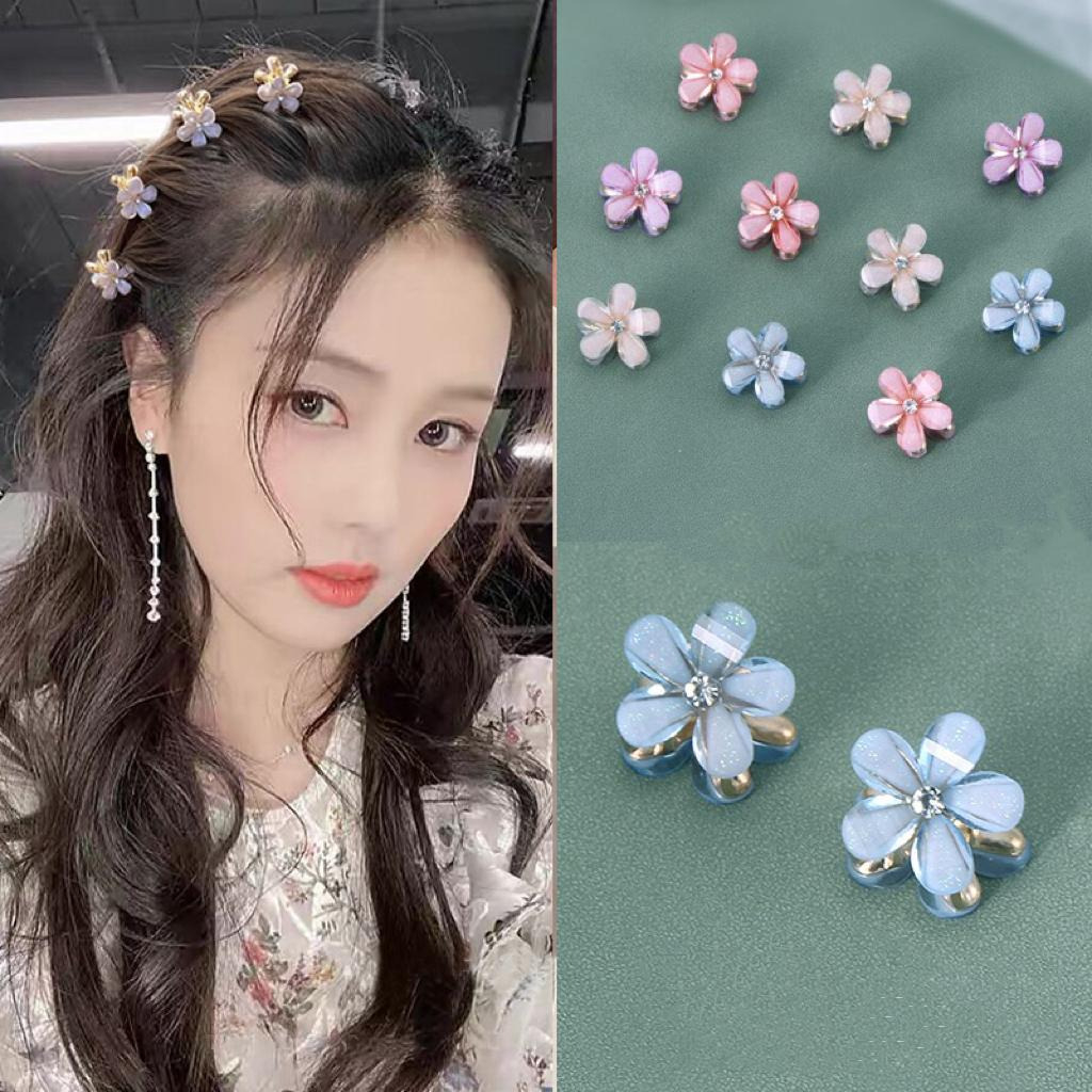 Jual Jepit Mini Rambut Elegan Motif Mutiara Bunga Daisy Korean Style ...
