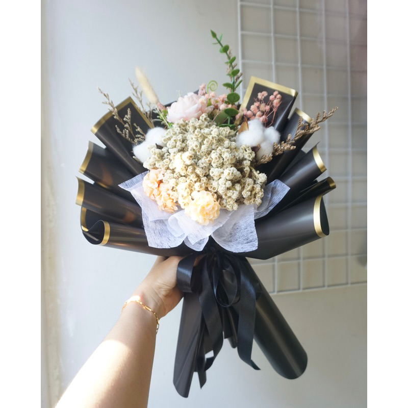 Jual Bunga Artificial Edelweis Mix | Buket Bunga edelweis artificial ...