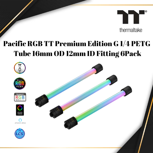Jual Thermaltake Pacific RGB Plus TT Premium Edition G1/4 PETG Tube ...