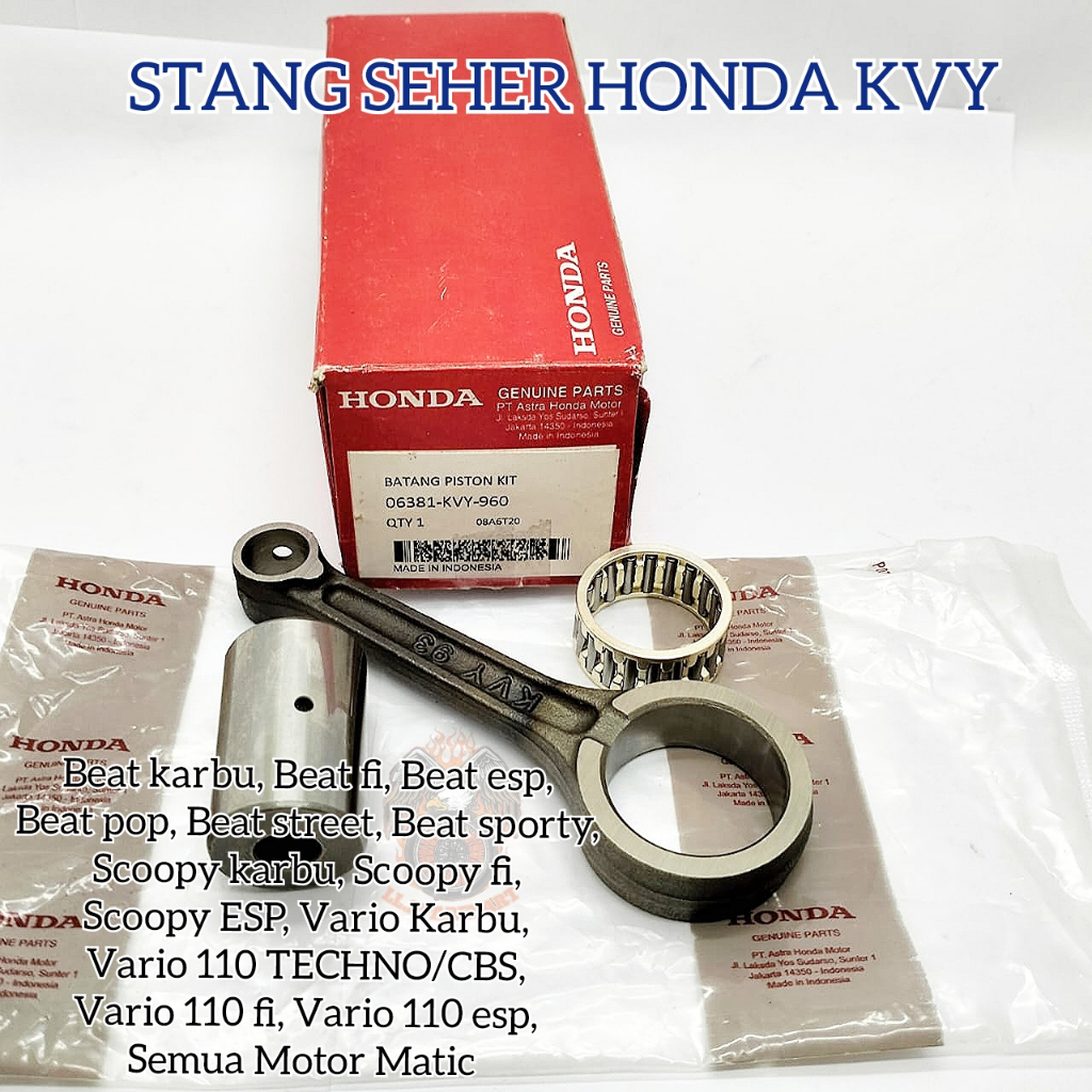 Jual STANG SEHER HONDA KVY KUALITAS ORI ASLI ORIGINAL CONNECTING ROD ...