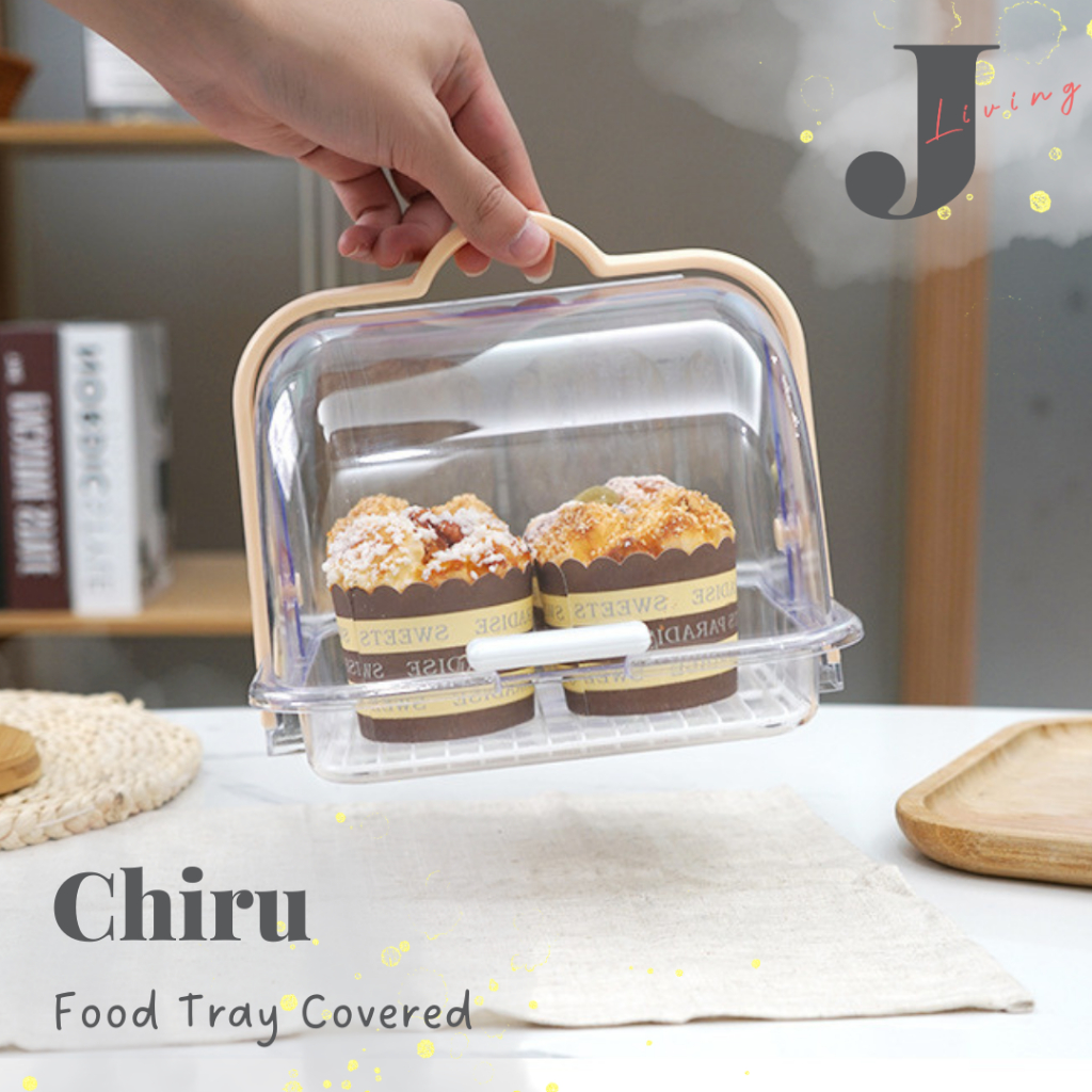 Jual 【J LIVING】CHIRU Nampan Tutup Roti Estetis Bread Storage Kue Simple ...