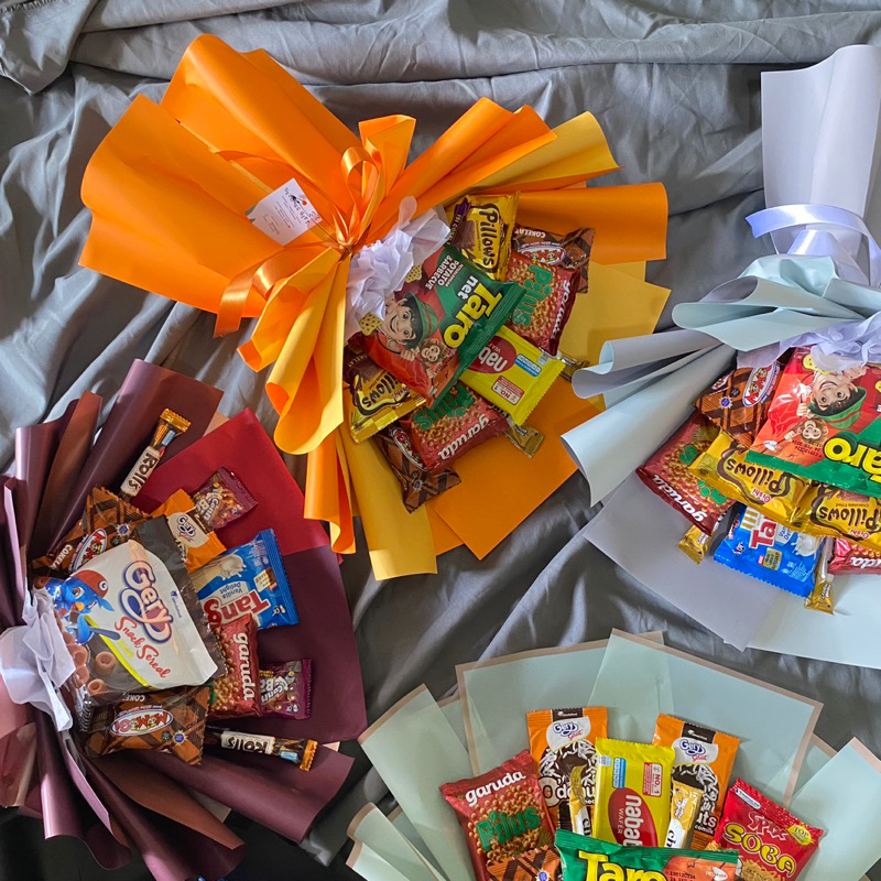 Jual Buket snack murah / buket wisuda / buket ulang tahun / buket snack ...
