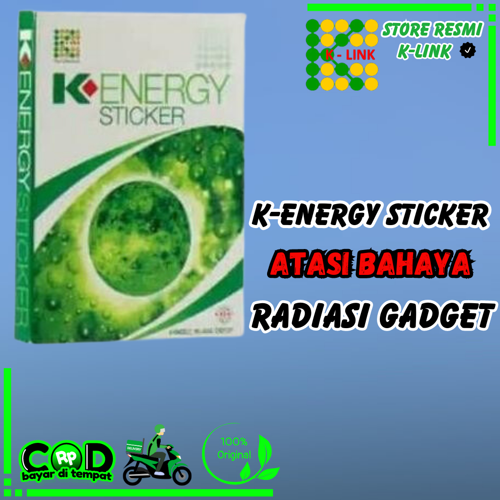 Jual K-Energy Sticker 𝟏𝟎𝟎% 𝐎𝐑𝐈𝐆𝐈𝐍𝐀𝐋 𝐊-𝐋𝐈𝐍𝐊 | ANTI RADIASI | Shopee ...