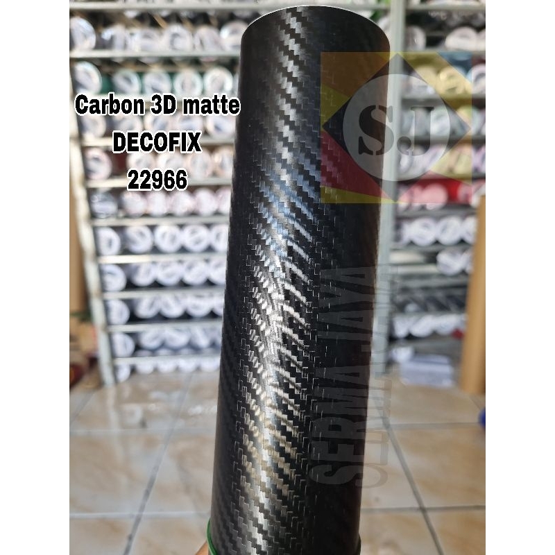 Jual Sticker Stiker Skotlet roll carbon karbon 3D doff matte dop (50cm ...