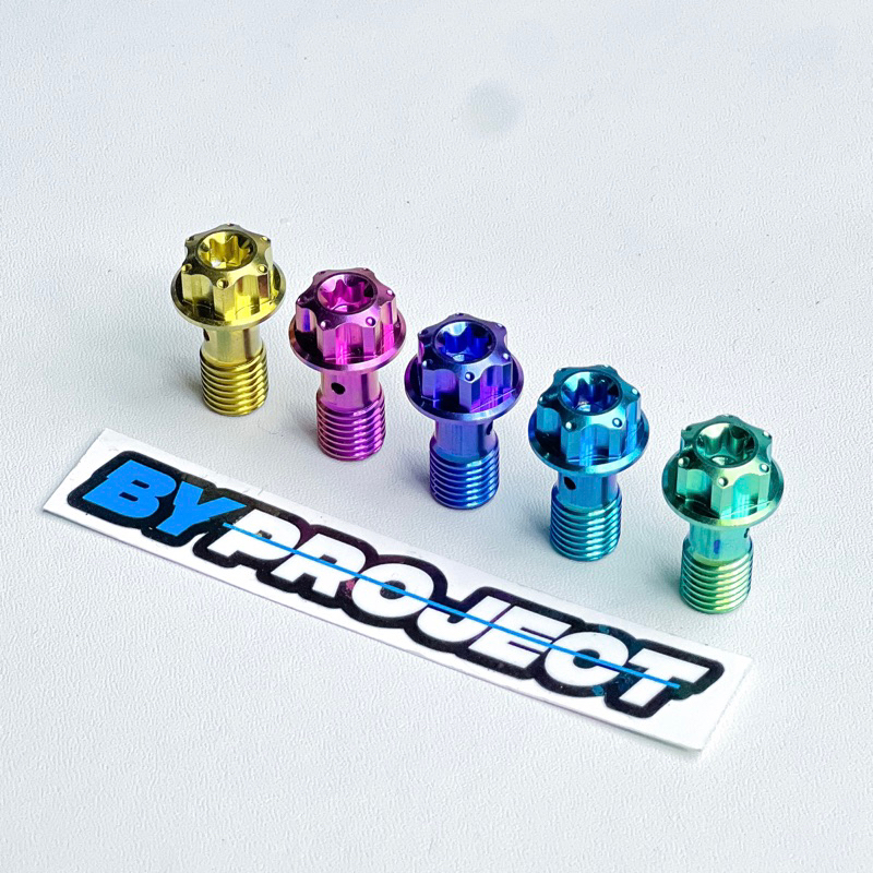 Jual Baut Banjo Titanium Tipe Star 2key Drat Kasar & Halus Kaliper Master rem | Shopee Indonesia