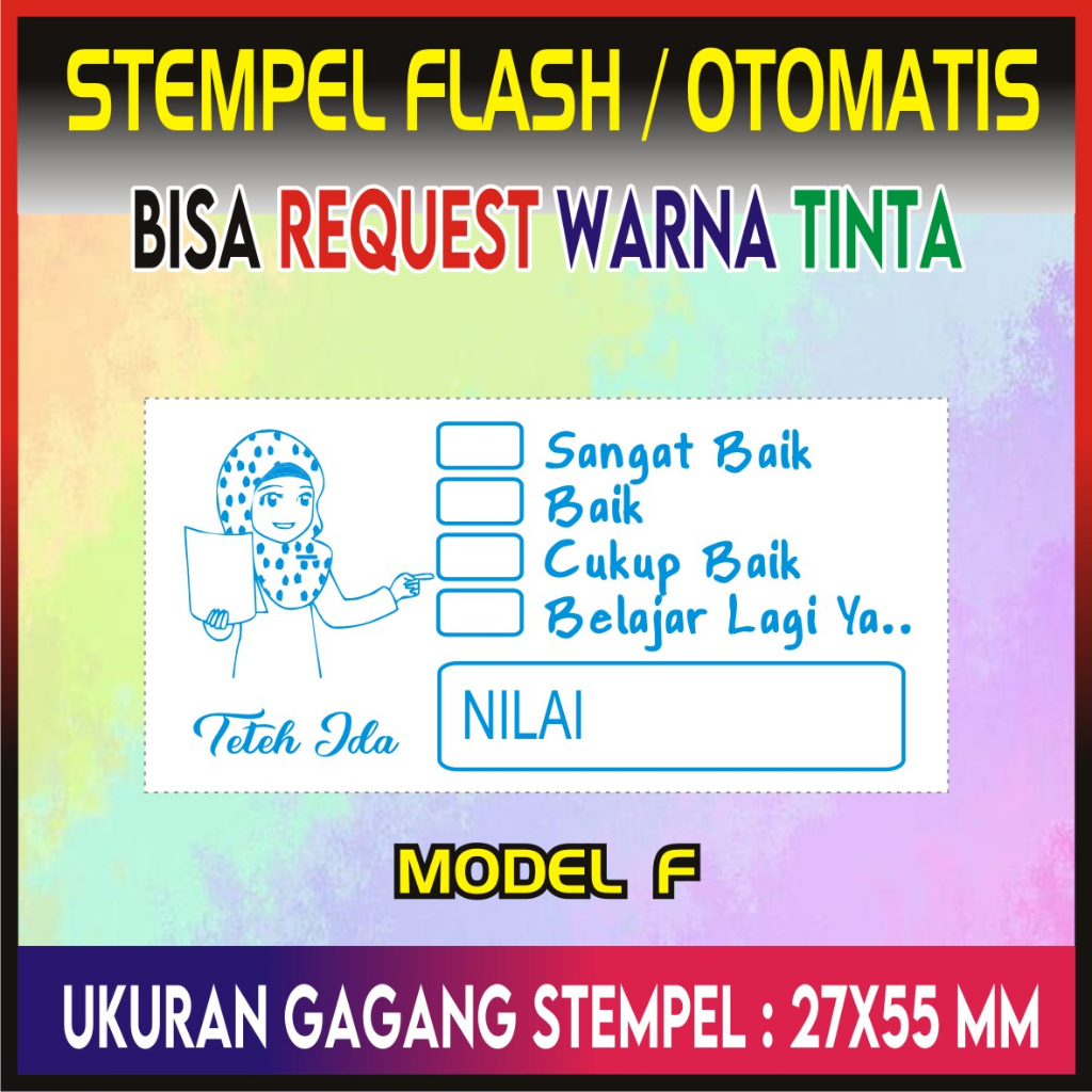 Jual Stempel Reward || Nilai Untuk PAUD TK SD || Koreksi || Checked ...