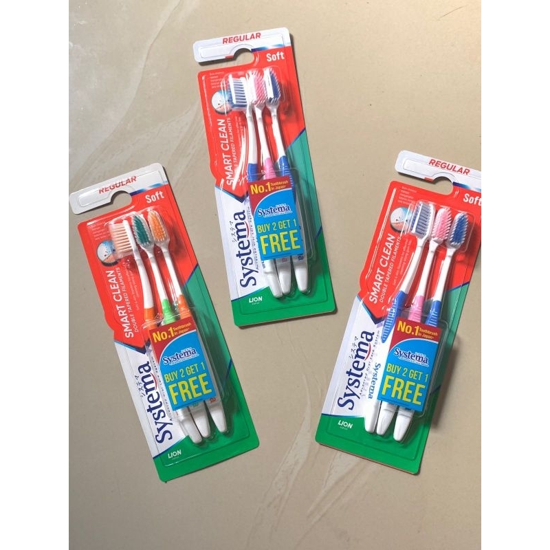 Jual Systema Sikat Gigi Smart Clean isi 3 Pcs | Shopee Indonesia