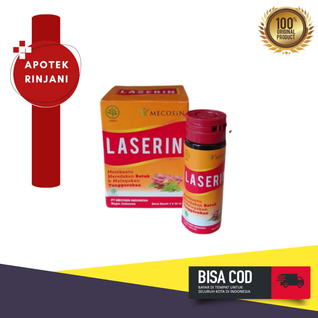 Jual LASERIN OBAT BATUK & MELEGAKAN TENGGOROKAN (30 ML) | Shopee Indonesia