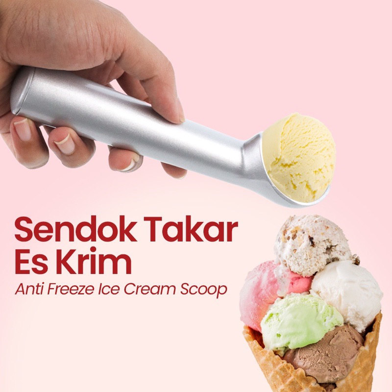 Jual Scoop Ice Cream Sendok Es Krim Stainless | Shopee Indonesia