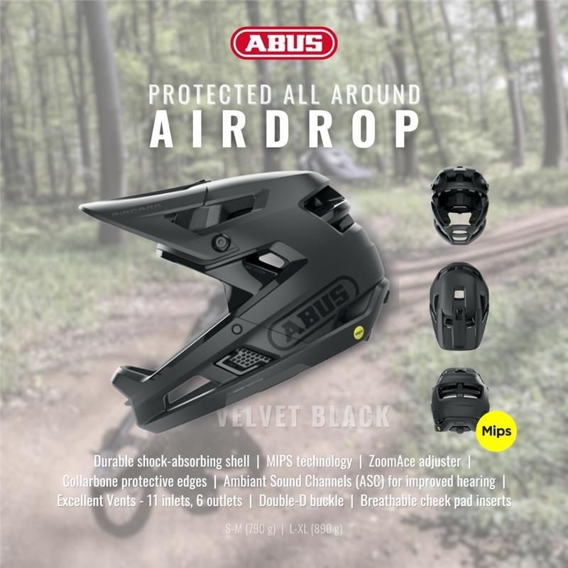 Jual helmet abus full face mtb helm sepeda gunung full muka | Shopee ...