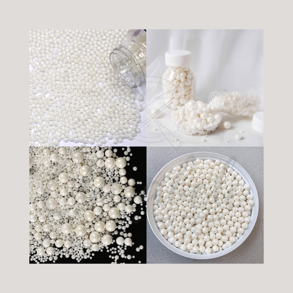 Jual Sprinkle Mutiara White Mix / Sprinkle Mutiara White 2MM / Sprinkle ...