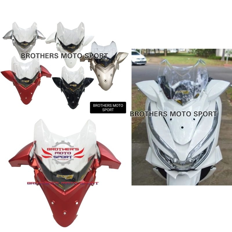 Jual tameng spion vnd pcx 150 spion pcx new tameng windshield pcx 150 ...