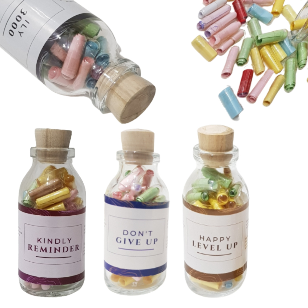 Jual [ B T ] Botol wish in jar Wished Bottle / botol wish in ...