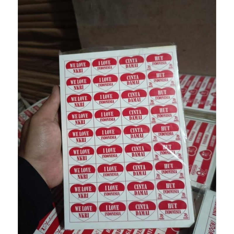 Jual stiker merah putih | Shopee Indonesia