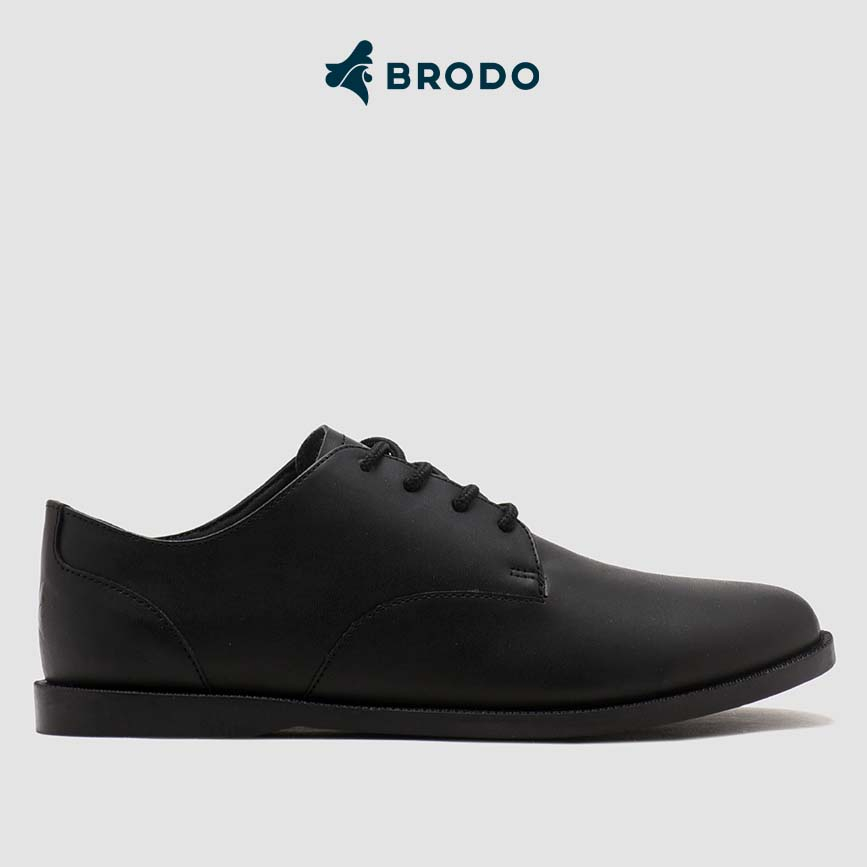 Jual BRODO - Sepatu Nero Eco Full Black | Shopee Indonesia