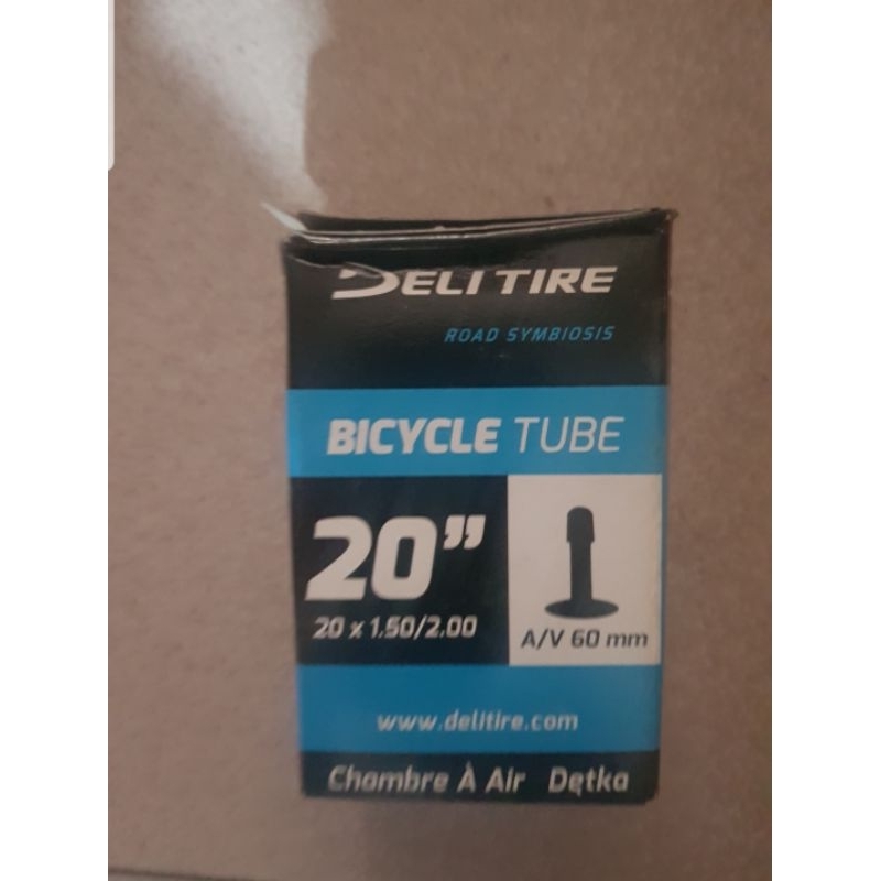 Jual DELI TIRE 20 x 1.50/2.0 AV 60mm Ban Dalam Sepeda | Shopee Indonesia