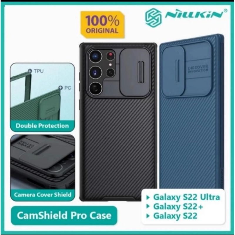 Jual Samsung S22 Ultra / S23 Ultra Case Nillkin Camshield Pro Slide camera | Shopee Indonesia