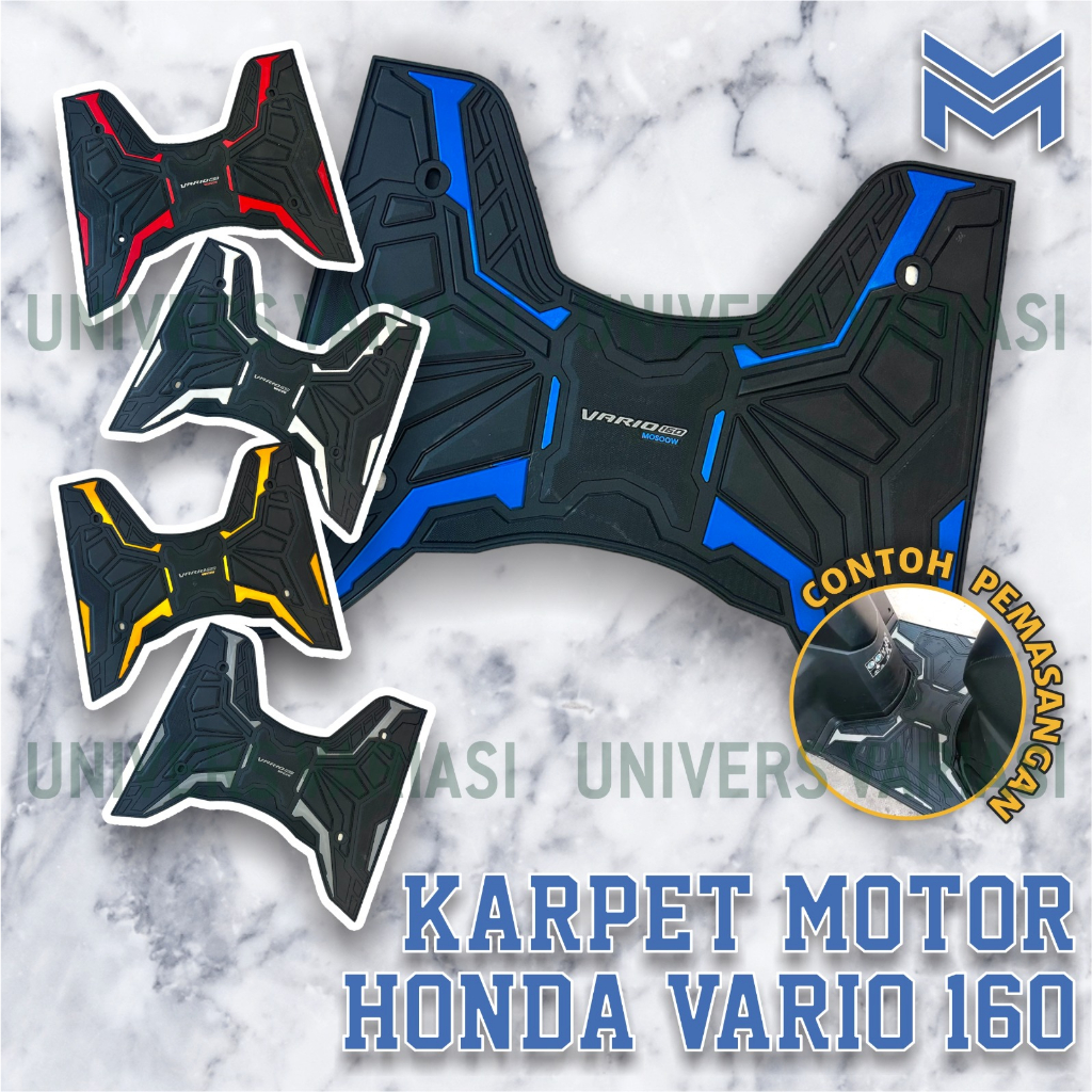Jual KARPET VARIO 160 NEW 2022 2023 AKSESORIS VARIASI KARET RUBBER STEP MATT PREMIUM TATAKAN ...