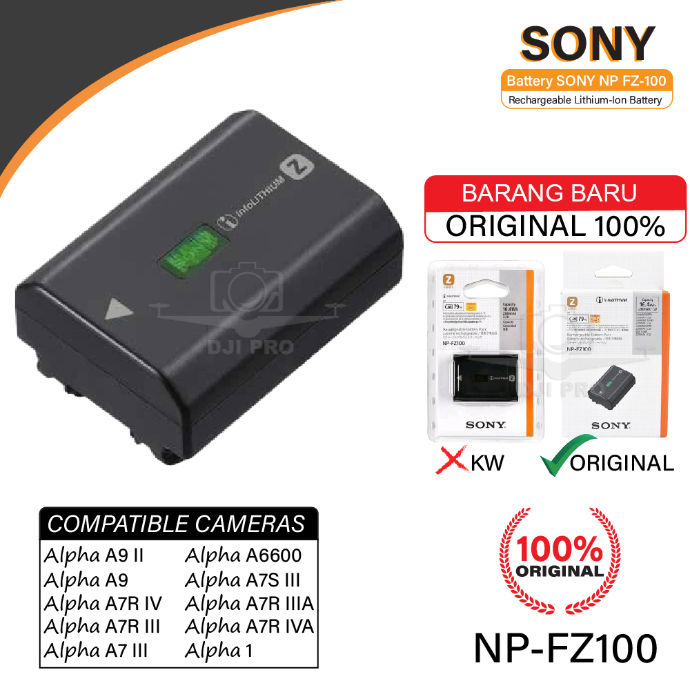 Jual Battery Sony NP FZ100 - Batrai Batere Original Sony A7s III A7 III A7R | Shopee Indonesia