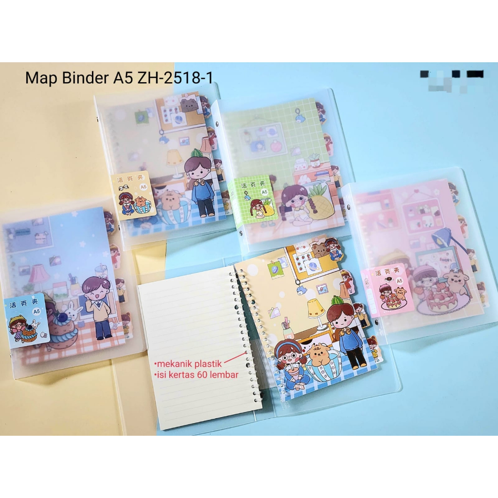Jual BINDER A5 atau B5 ANAK TRANSPARANT + ISI | Shopee Indonesia