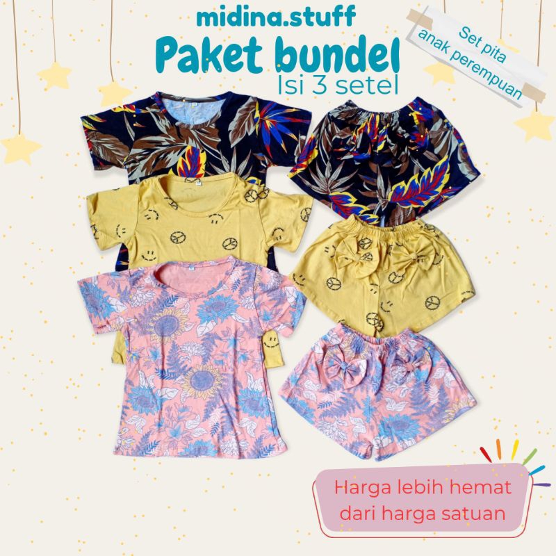 Jual MIDINASTUFF Paket Bundel Isi 3 Setel Setelan Kaos Anak Perempuan ... Jual MIDINASTUFF Paket Bundel Isi 3 Setel Setelan Kaos Anak Perempuan ...