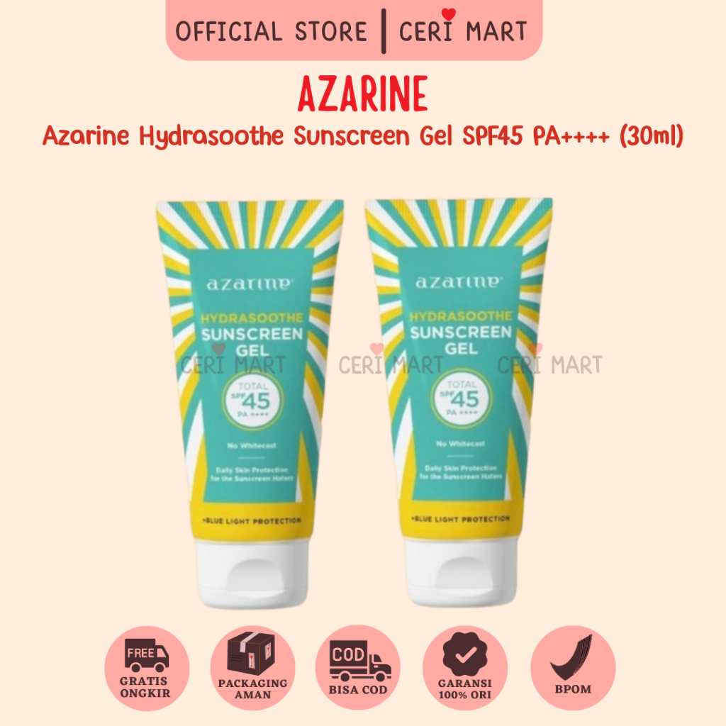 Jual Azarine Hydramax-C Sunscreen Serum SPF50 PA++++ 40ml Suncreen ...