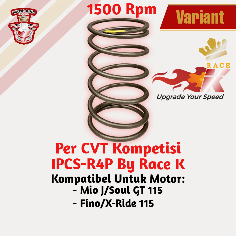 Jual Per CVT Yamaha Mio J Fino X-Ride Soul GT 115cc Kompetisi 1000/1500 RPM IPCS-R4P Race K ...