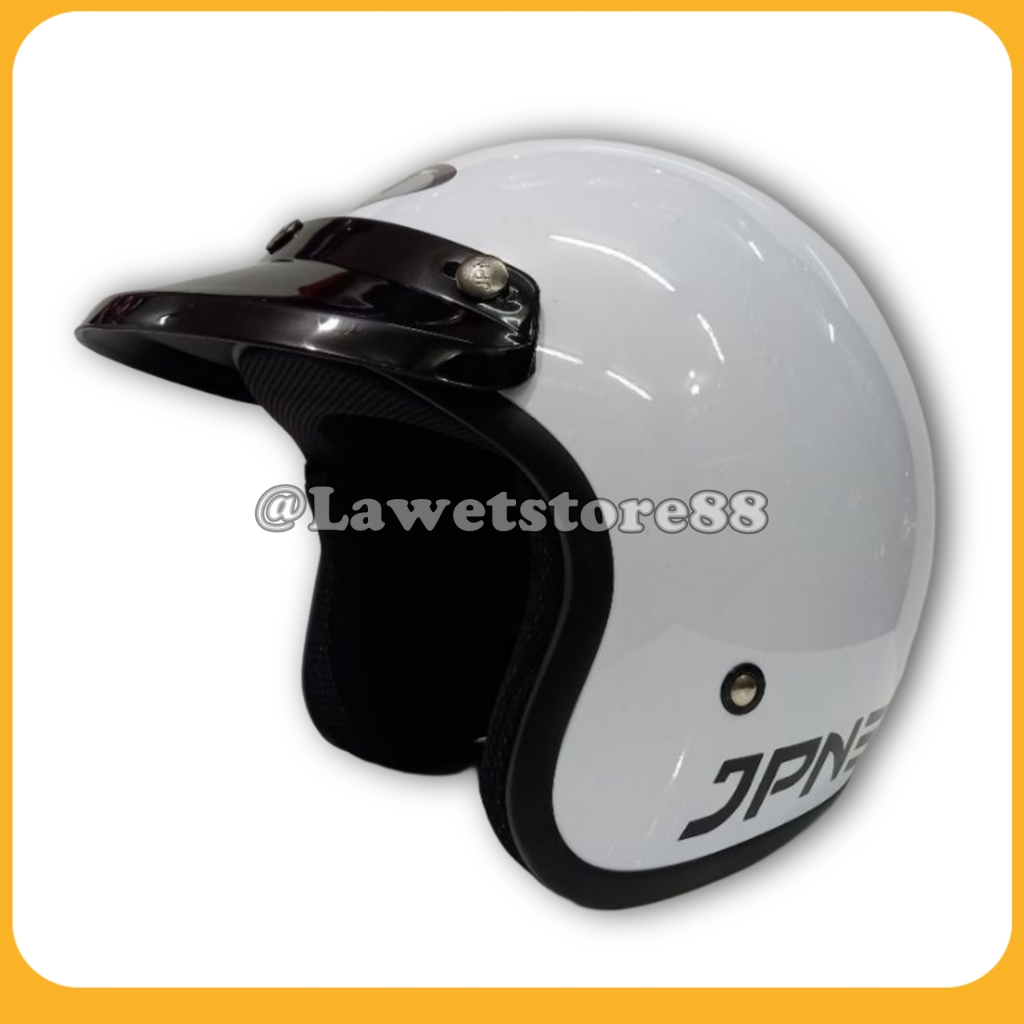 Jual Helm Sepeda Motor Half Face Bogo Jpn Solid Polos Original Warna ...