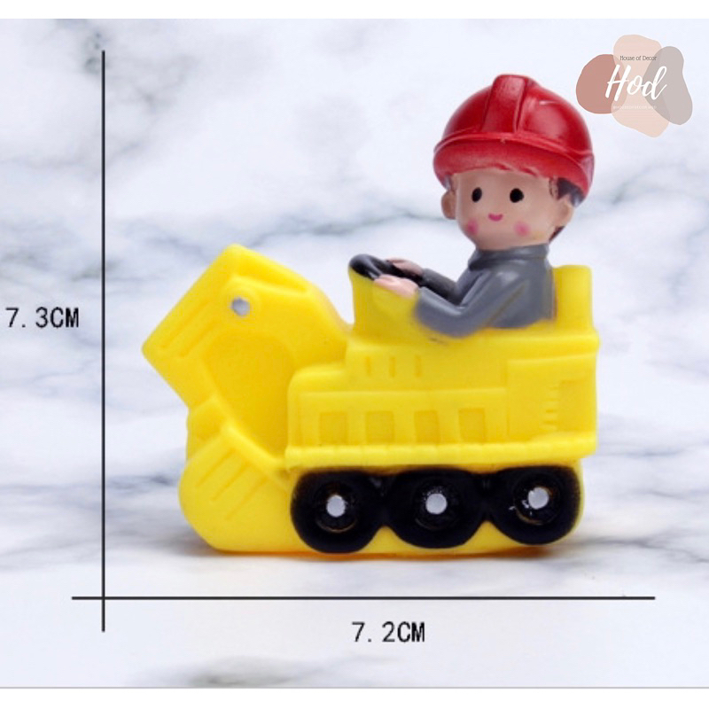 Jual Excavator Boy beko Ornamen Rambu Jalan Proyek Soft Yellow Car ...