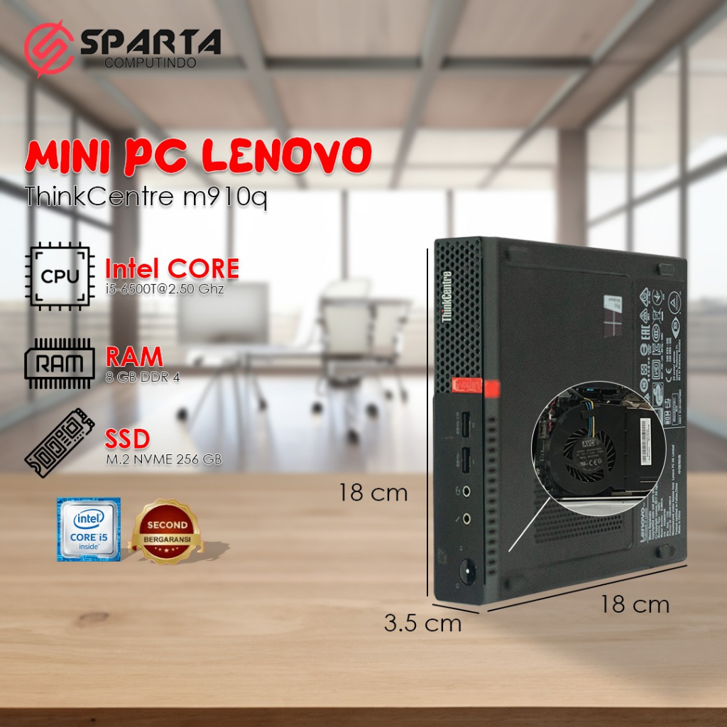 Jual Promo Mini PC Murah Lenovo M910q Dobel Storage Core i5 Ram 8Gb Ssd ...