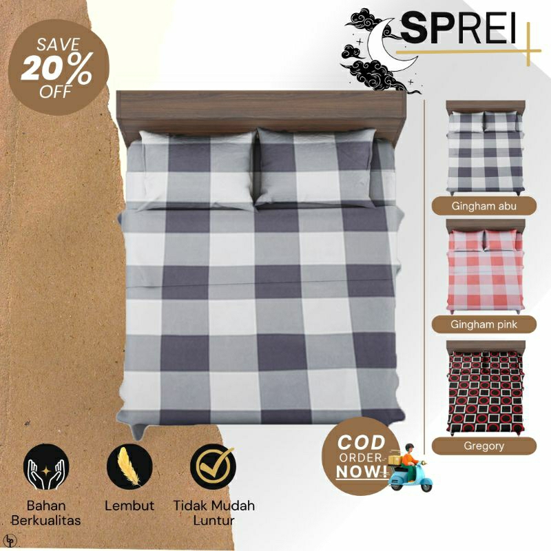 Jual Sprei 90x200 - Seprei aesthetic sudut karet No.4 | Shopee Indonesia