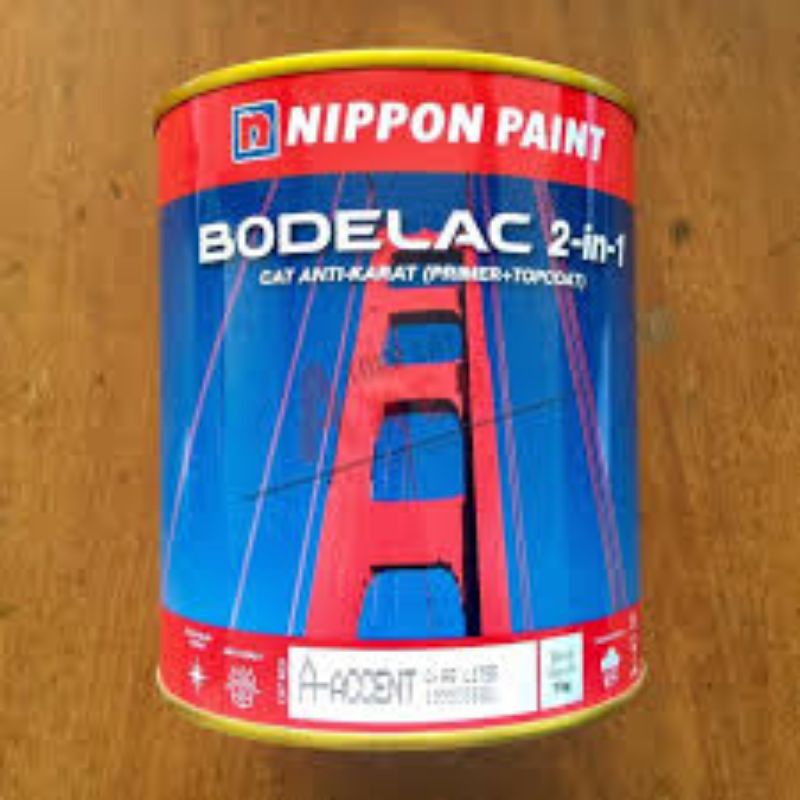 Jual CAT BODELAC 2 IN 1 ANTI KARAT 1KG READY WARNA MENGKILAT NIPPON ...