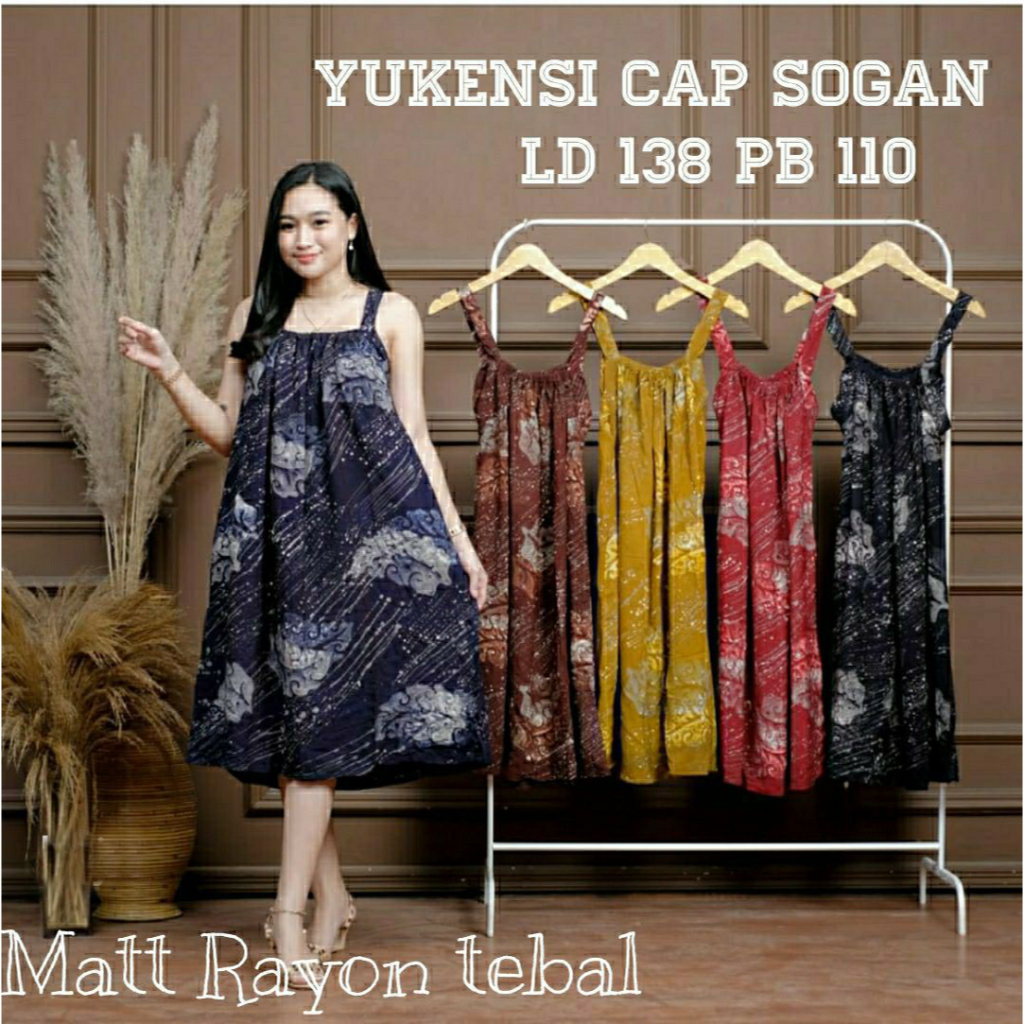 Jual dress singlet jumbo roda daster yukensi batik cap pekalongan ld ...