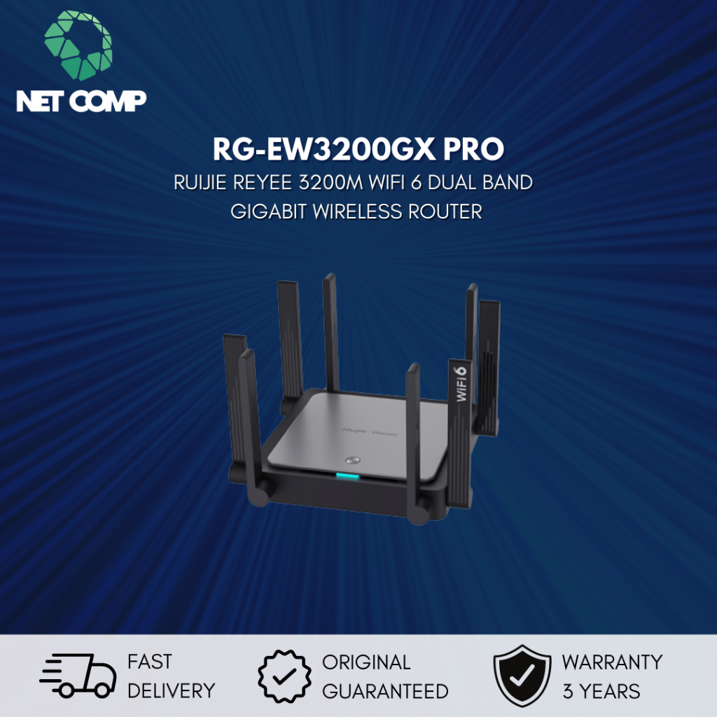 Jual RUIJIE REYEE RG-EW3200GX PRO 3200M WIFI 6 DUAL BAND GIGABIT ROUTER ...